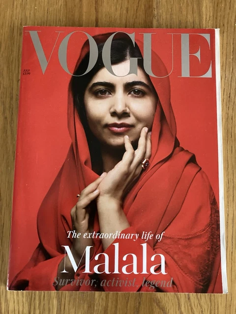VOGUE MAGAZINE: JULY 2021 UK. The Extraordinary Life of Malala ...