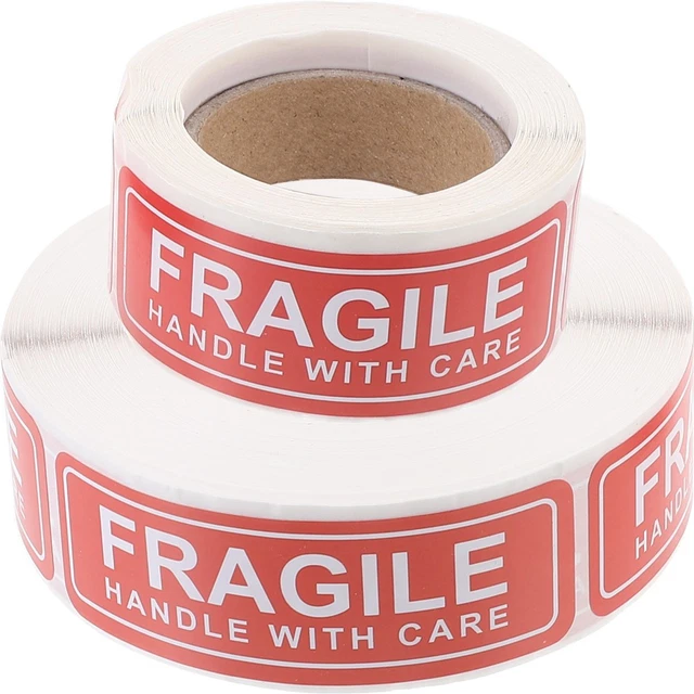 2 ROLLS FRAGILE Warning Sticker Labels Stickers for Moving Boxes £16.18 ...
