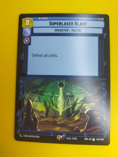 STAR WARS: UNLIMITED Superlaser Blast 043/252 Legendary Nm EUR 17,50 ...