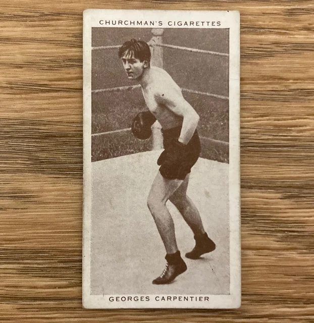 CHURCHMAN’S CIGARETTE CARD Boxing Personalities 8 Georges Carpentier ...