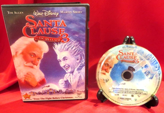 THE SANTA CLAUSE 3: The Escape Clause (DVD, 2007) MOVIE REWARDS EDITION ...