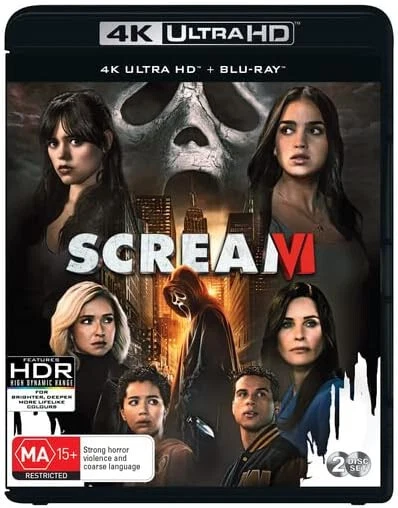 SCREAM VI (6 - 2023): Courteney Cox, Jenna Ortega - NEW Au 4K UHD + BLU ...