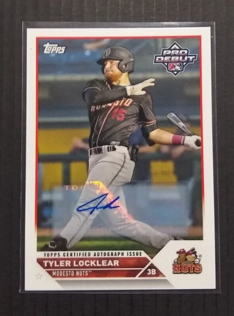 2023 TOPPS PRO Debut Tyler Locklear voiture #PD-98 écrous modesto EUR ...