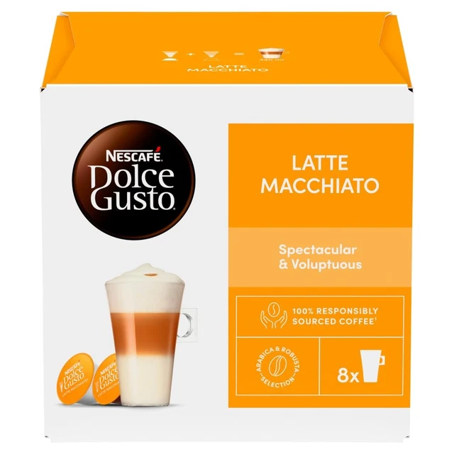 LATTE MACCHIATO COFFEE Pods Pack of 3 (Total 24 Servings) £18.07 ...