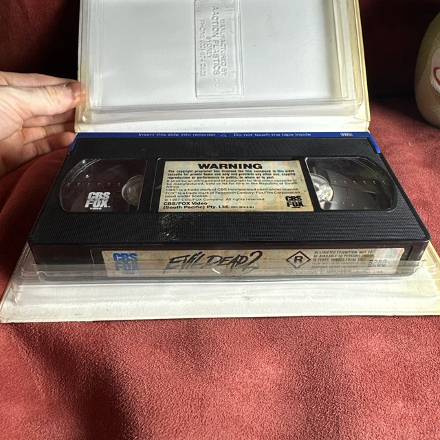EVIL DEAD 2 - Australian CBS/FOX Collectible (1st Issue, VHS, Very Rare ...