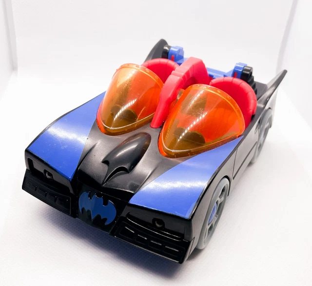 FISHER-PRICE IMAGINEXT DC Super Friends. Classic Batmobile, Batman Blue ...
