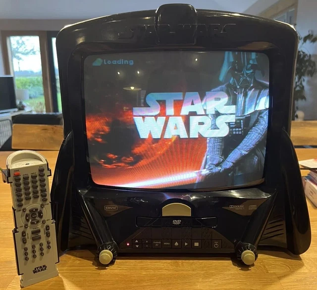 Star Wars Vader Crt Tv Dvd Player 14 Rgb Scart Imput Gaming Monitor