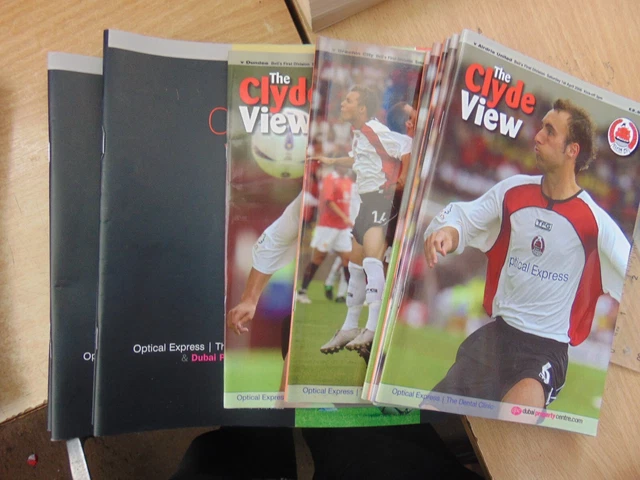 BUNDLE OF 13 x Clyde Fc Programmes 2005-2007 Listed £2.21 - PicClick UK