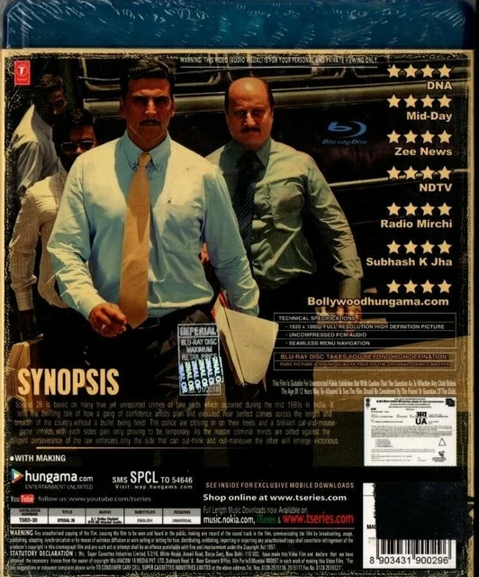 SPECIAL 26 - BOLLYWOOD BLU-RAY. Akshay Kumar, Kajal Aggarwal, Manoj ...