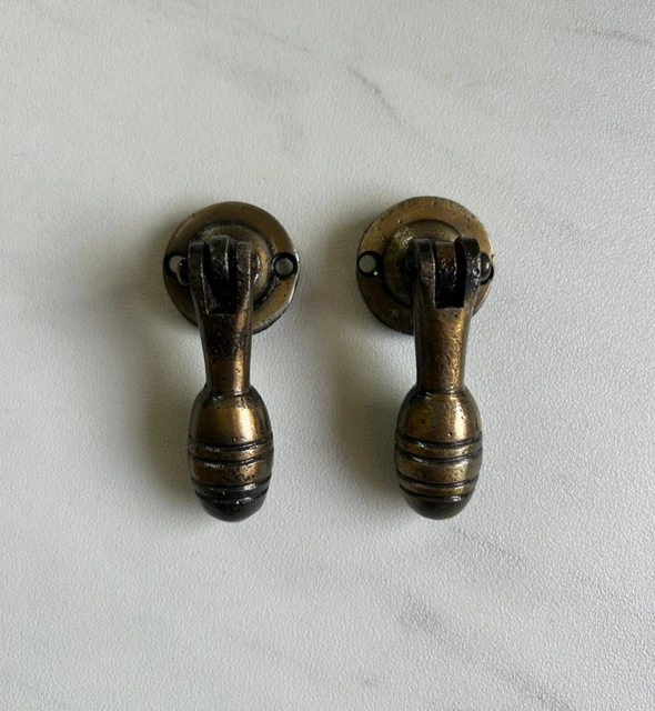 POIGNÉE BOUTON DE traction vintage en fer de style victorien TearDrop ...
