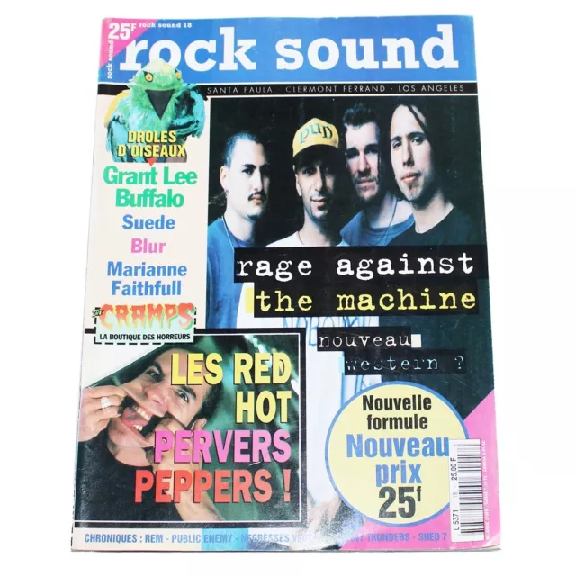MAGAZINE / REVUE Rock Sound Rage against the Machine - numéro 18 ...