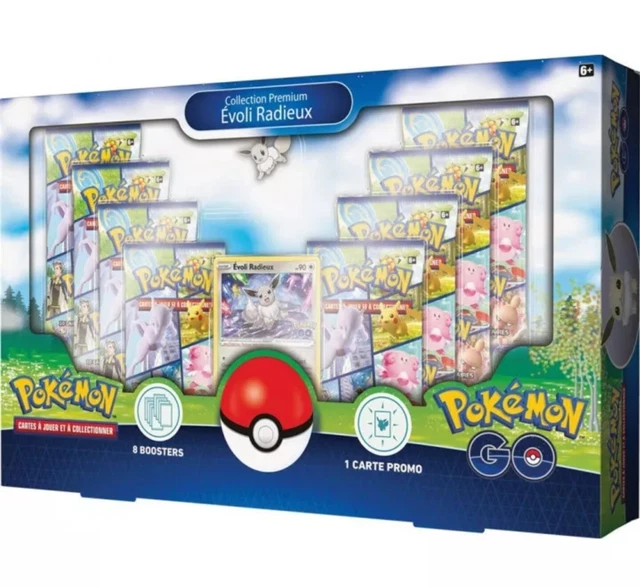 COFFRET COLLECTION PREMIUM Pokémon GO Évoli Radieux EB10.5 (Neuf FR ...