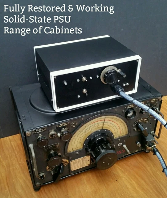 RESTORED R1155 WW2 Lancaster RAF Valve Radio Receiver & PSU RESTORATION ...