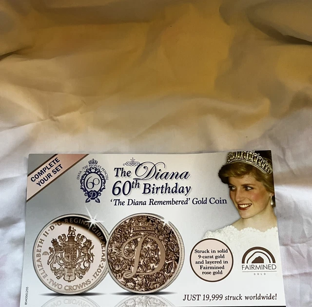 COLLECTORS COINS - Princess Diana 60th Birthday Commemorative Coins Set ...