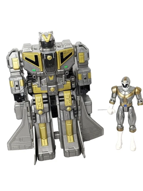 VTG 1999 POWER Rangers Lightspeed Rescue Titanium Land Crawler Bandai W ...