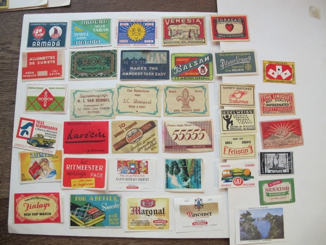 BULK 100+ RARE Vintage 1900s Matchbox Labels - Europe, Poland, Russia ...