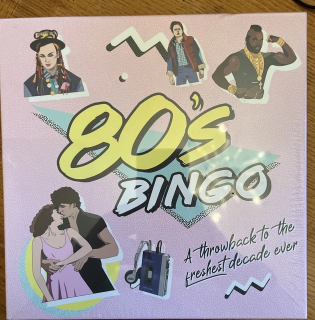 80'S BINGO: A throwback to the freshest decade ever (10 Little Penguins ...