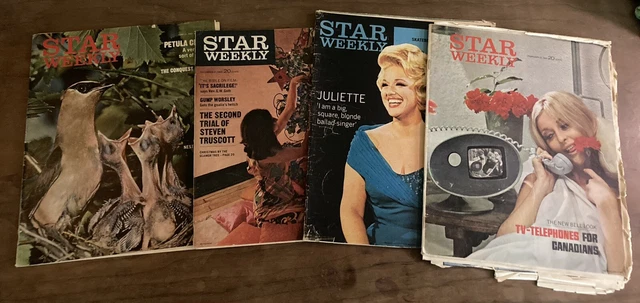 VINTAGE STAR WEEKLY Magazines with Canadian Magazine and Colored Comics ...