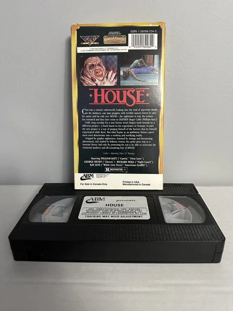 HOUSE (VHS, 1991) William Katt, George Wendt, Kay Lenz CULT CLASSIC ...