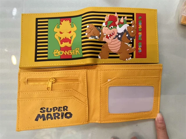 SUPER MARIO BOWSER PVC Wallet Short Bi-fold Card Holder Coin Purse £9. ...