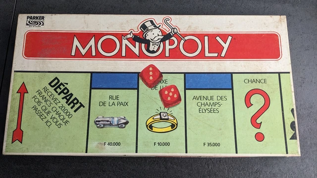 ANCIEN MONOPOLY VINTAGE complet boite notice EUR 8,00 - PicClick FR
