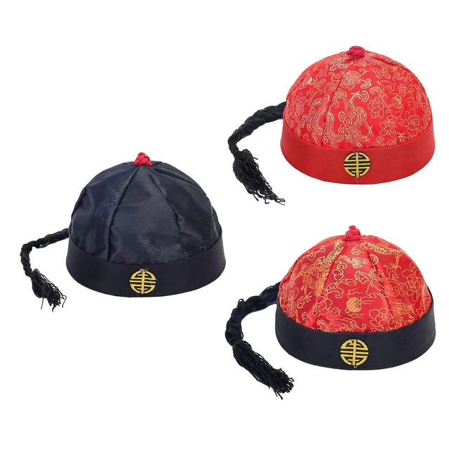 CHINESE ORIENTAL HAT Emperor Hat Role Play Stage Performance Props W ...