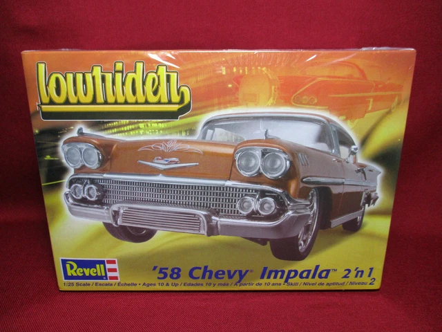 1958 CHEVY IMPALA Hardtop Lowrider Custom 58 Revell-Monogram 1:25 Model Kit Car £65.15 - PicClick UK