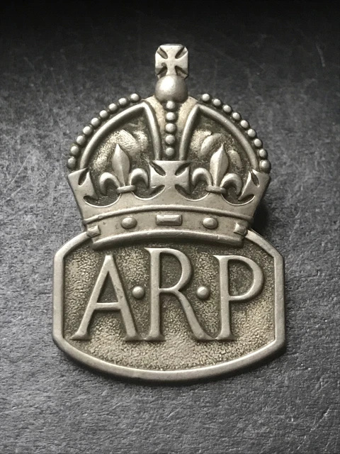 AIR RAID PRECAUTION Badge-ARP-British WW2 Badge-Marples & Beasley ...