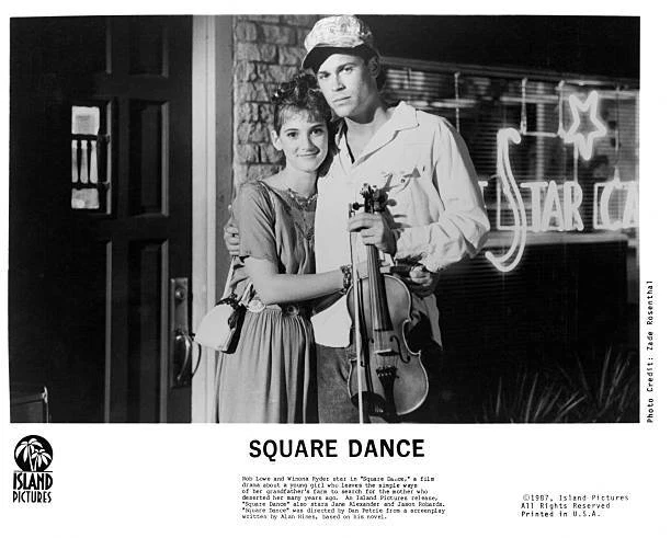 ACTRESS WINONA RYDER and actor Rob Lowe in Square Dance 1987 OLD PHOTO ...