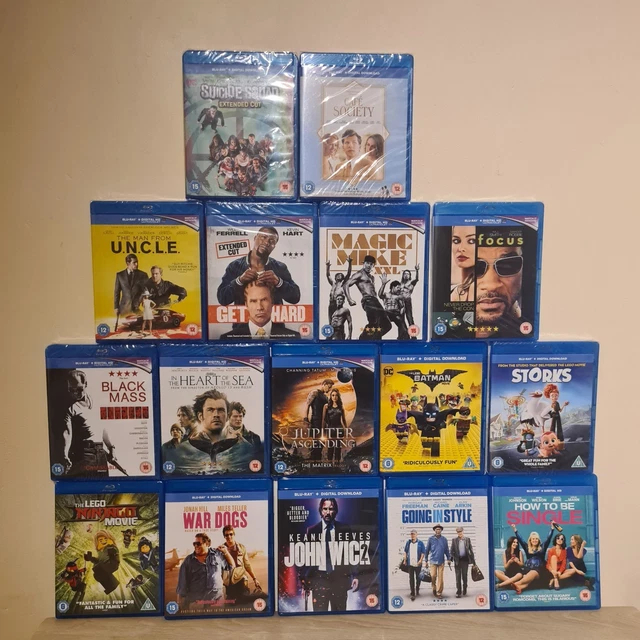 BLUE RAY DVDS x16 Job Lot - 9 are Sealed, 7 are Just Like New - Action ...