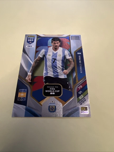 PANINI ADRENALYN XL FIFA 365 2026 Rodrigo De Paul FWC 5 Argentina EUR 1 ...