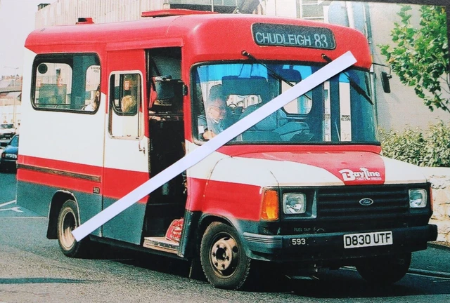 DEVON GENERAL BAYLINE FORD TRANSIT CARLYLE 593 - D830UTF new to ALDER ...