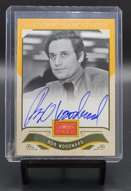 PANINI GOLDEN AGE Historic Signatures Bob Woodward # BWD Three Cards ...