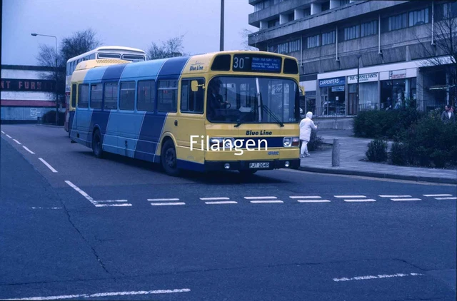ORIGINAL BUS COLOUR SLIDE Solent Blue Line Leyland National PJT264R £1. ...