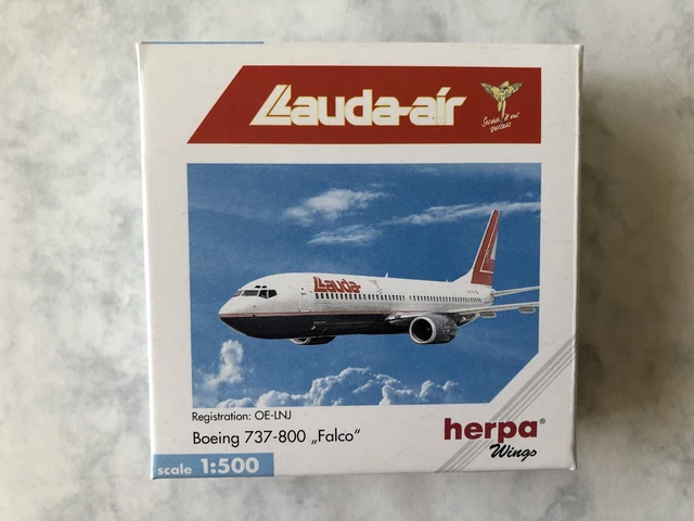 HERPA WINGS 1:500 Lauda-air boeing 747-800 "Falco" Nr. 511384 EUR 30,00 ...