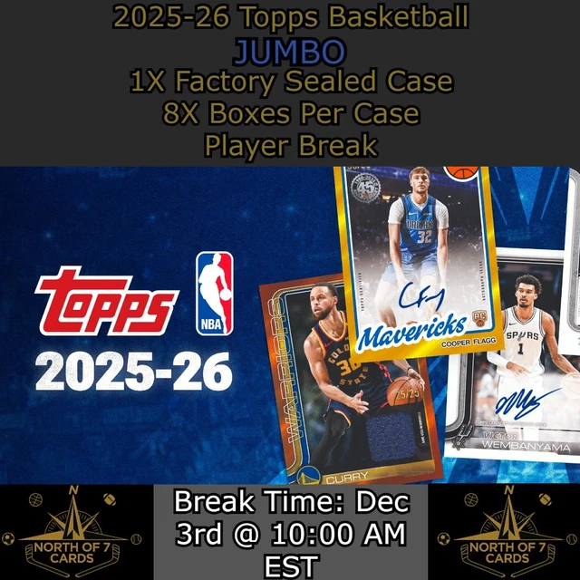 NICK SMITH JR. - 2025-26 Topps Basketball JUMBO 1X Case Player BREAK ...