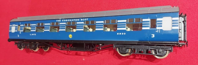 RARE STRICT LINE 0 Gauge 7Mm Lms Coronation Scot Open 3Rd Coach To Diag ...