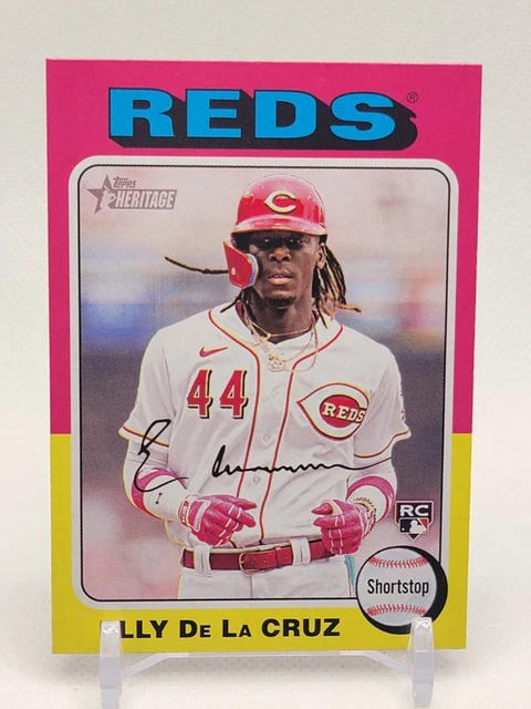 CARTA ROOKIE 2024 Topps Heritage Elly De La Cruz Cincinnati Rossa EUR 0,93 - PicClick IT