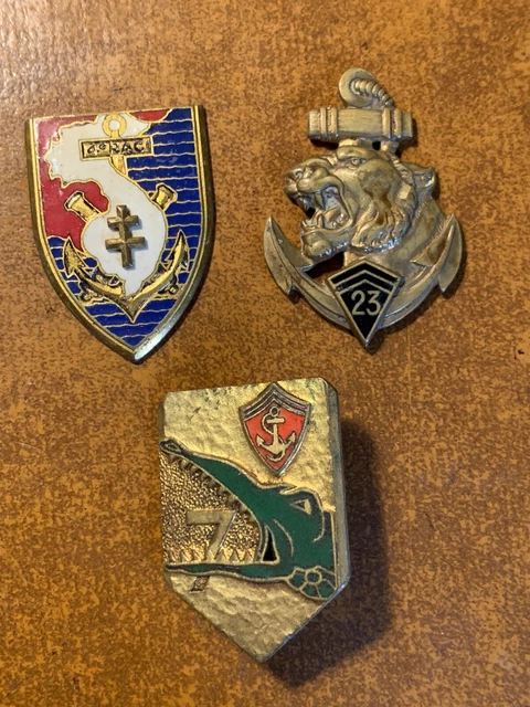 FRANCE LOT OF Colonial Infantry Artillery Badges 2 7 23 Ric Ram Rac £18 ...