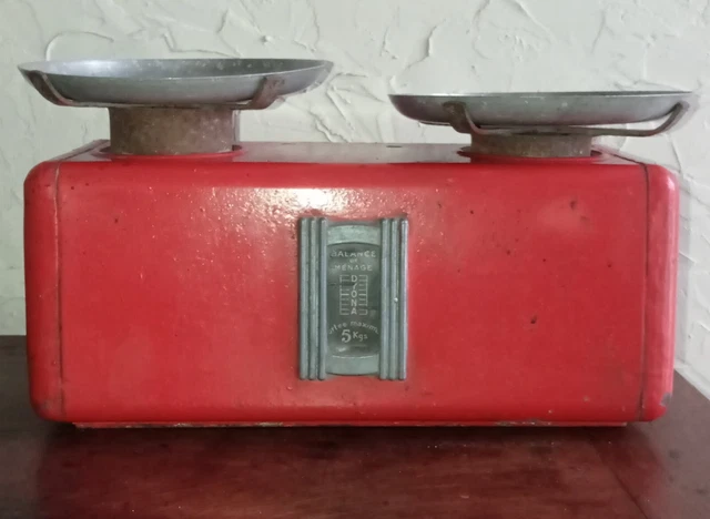 ANCIENNE BALANCE DE Ménage DYONA 5kg Tôle Peinte Années 50 EUR 40,00 ...