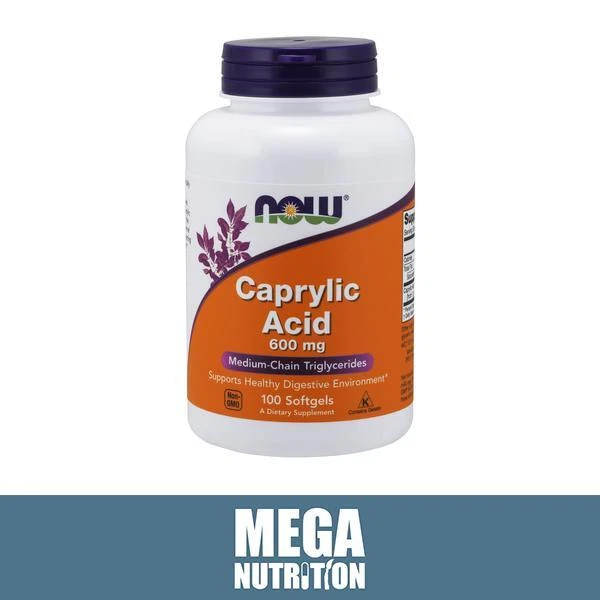 NOW FOODS ACIDE Caprylique 600mg 100 Gélule Supports Sain Santé ...