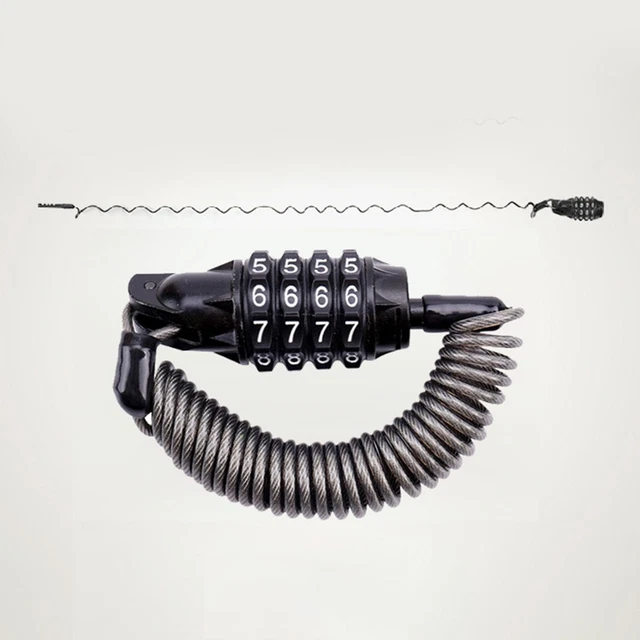 PORTABLE DESIGN BICYCLE Lock Hidden Keyhole Design Phone Coil Style For ...