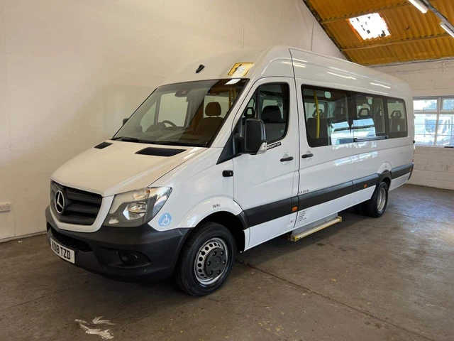 2018 MERCEDES-BENZ SPRINTER 514 AUTO 11 SEAT WHEELCHAIR MINIBUS EU6 ...