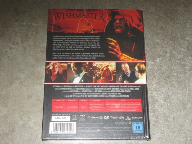 WISHMASTER - 2-DISC Mediabook B (Blu Ray+DVD) NEU/OVP EUR 59,90 ...