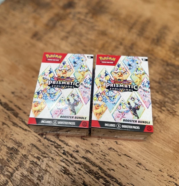 POKÉMON TCG SCARLET & Violet Prismatic Evolutions Booster Bundle X2 ...