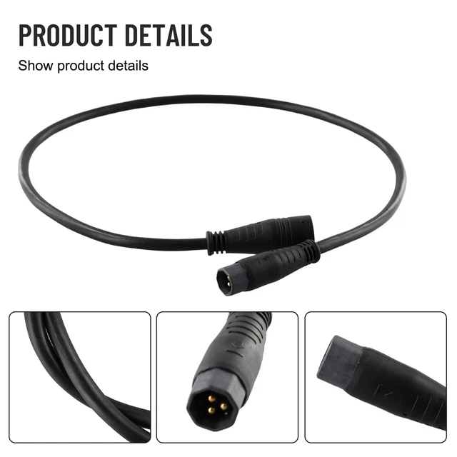 ELECTRIC-BICYCLE / E-BIKE Moteur Extension-Cable tanche 9-Pin 1000W Julet 60cm EUR 21,50 ...