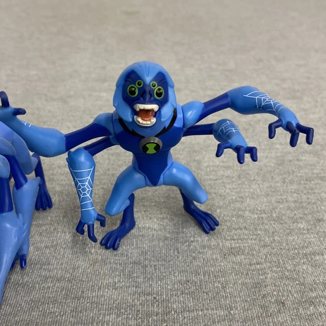 FIGURINE BEN 10 Spidermonkey 4" Cartoon Network Blue Animal Alien 2008 ...