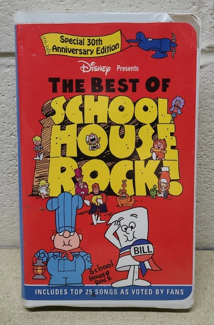 THE BEST OF SCHOOLHOUSE ROCK Vhs Video Tape 2002 Top 25 Songs 30th ...