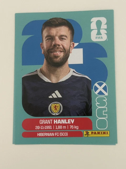 PANINI FIFA WORLD Cup 2026 Grant Hanley - Scotland Non-Stuck Sticker # ...