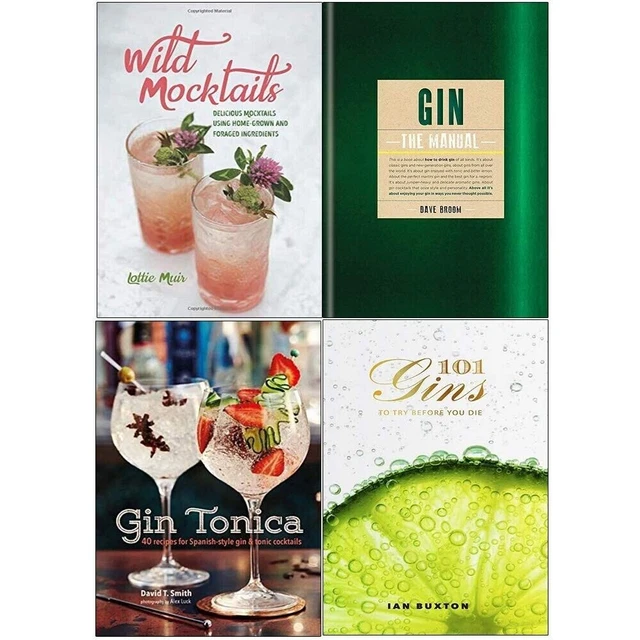 WILD MOCKTAILS, GIN manual, Gin Tonica, 101 Gins try, 4 Books ...